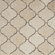 Crema Marfil Polished Arabesque Baroque Marble Mosaic