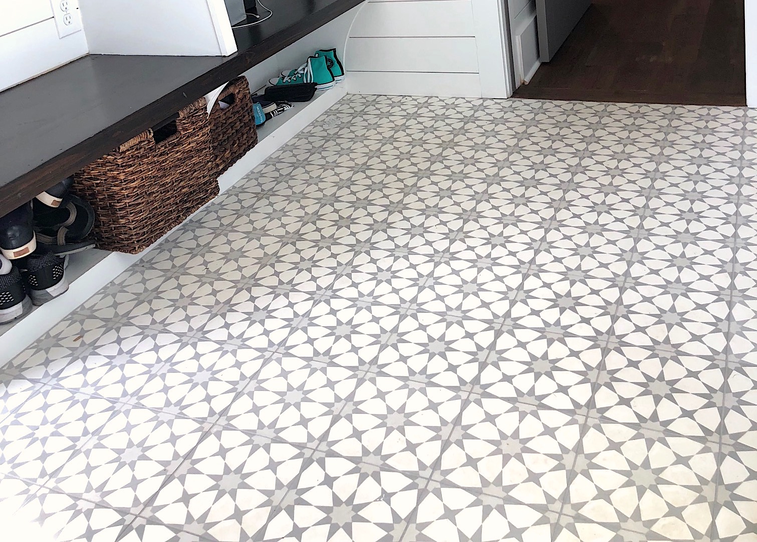 Free Shipping Handmade Encaustic Cement Tiles Medina Gray