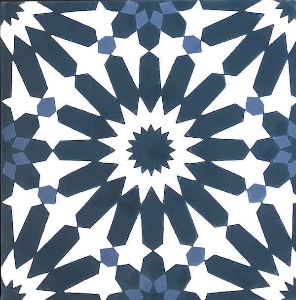 Handmade Encaustic Cement Tiles Erizo Blue