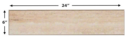 MS International Veneto Sand 6x24 Travertine Porcelain Tile