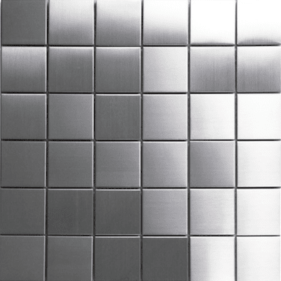 Square Metal 2x2" Mosaic Stainless Steel Tile