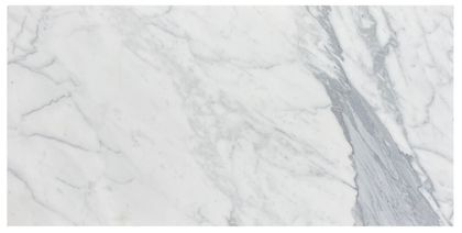 Statuario Italian White Marble Honed 12x24" Subway Floor Wall Tile