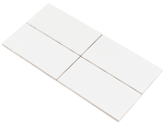 Subway 3x6 Whisper White Glossy Ceramic Wall Tile