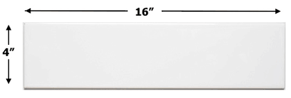 Subway 4x16 Whisper White Glossy Ceramic Wall Tile