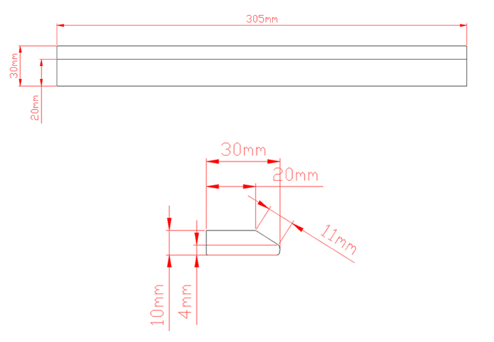 Travertine Pencil Edge Trim