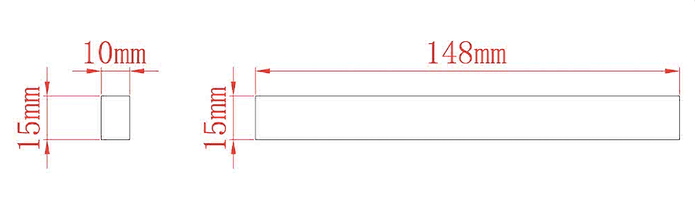Whisper White Matte 6 Inch Square Edge Liner Trim