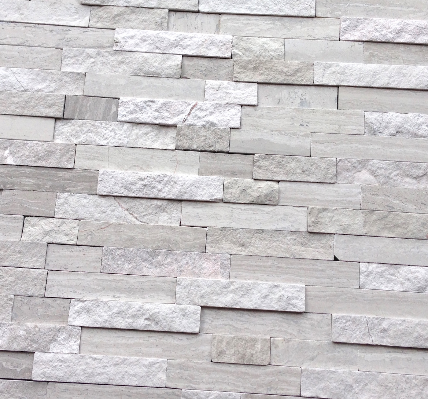 White Quarry Splitface Marble Mosaic Tile
