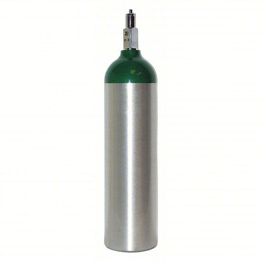 Size 'D' Aluminum O2 Cylinder with Z-VALVE