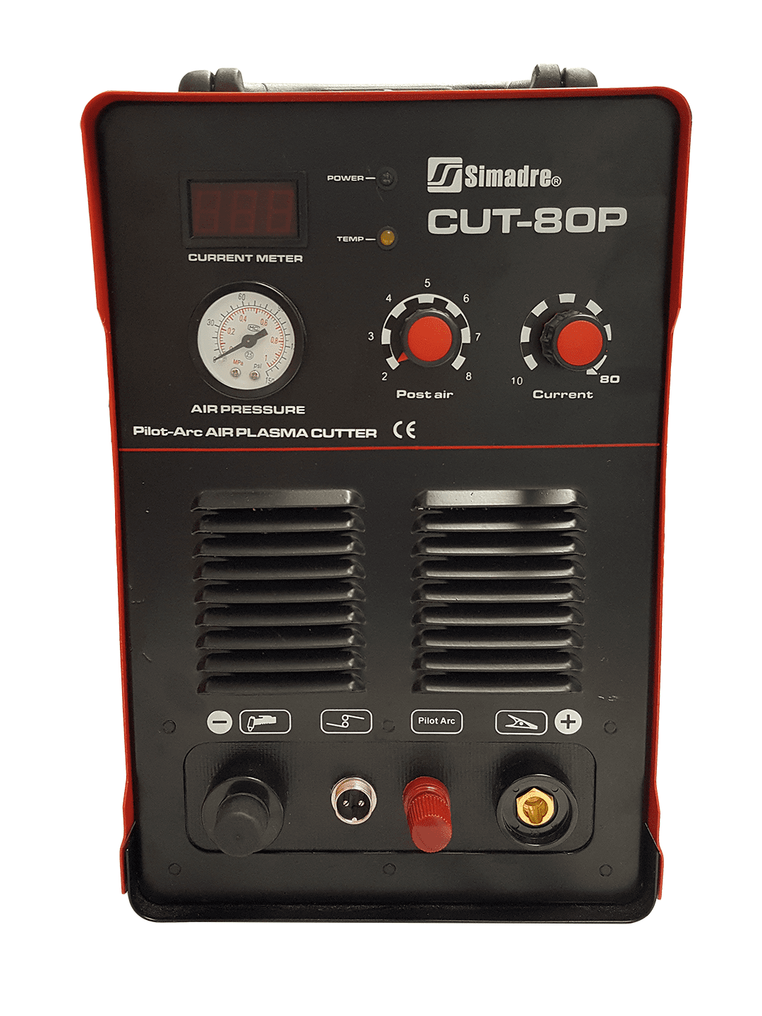 SIMADRE NEW ENHANCED 80SP PILOT ARC 80AMP PLASMA CUTTER - 1" CLEAN CUT ...