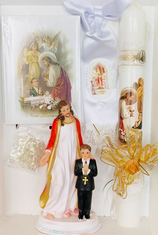 6-pc First Communion Candle Gift Set - Heidicollection.com