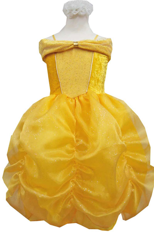 Girls' Beauty Bell Princess Dress - Yellow | HeidiCollection.com