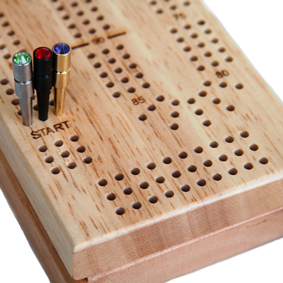 Deluxe Cribbage Boards with Laser Engraving