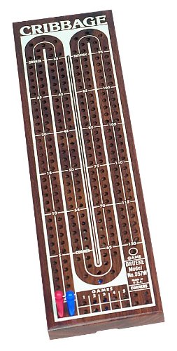 Drueke Premier 2 Track Cribbage Board for LARGE 3/16" Pegs