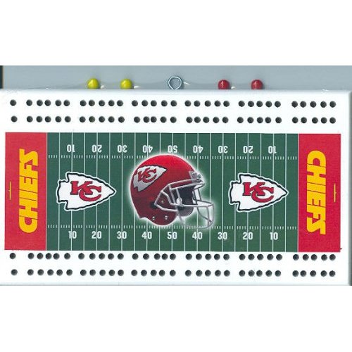 Kansas City Chiefs NFL Cribbage Board