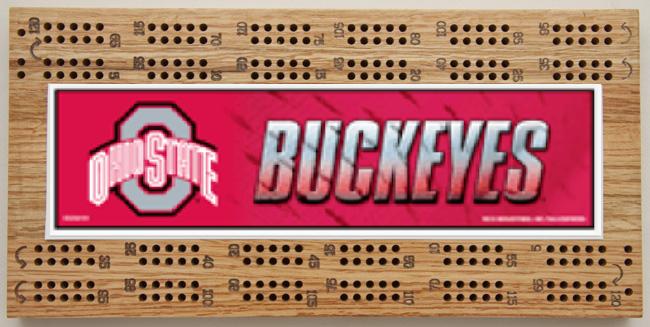 Ohio State Buckeyes Cribbage Boards