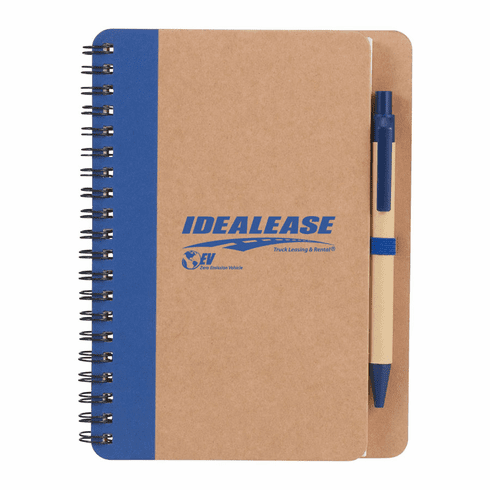 5" x 7" Eco-Friendly Spiral Notebook with Pen