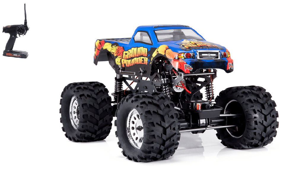 Electric Remote Control Ground Redcat Pounder 1/10 Scale R/C Mon