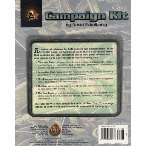 Alternity Science Fiction Adventure RPG Campaign Kit