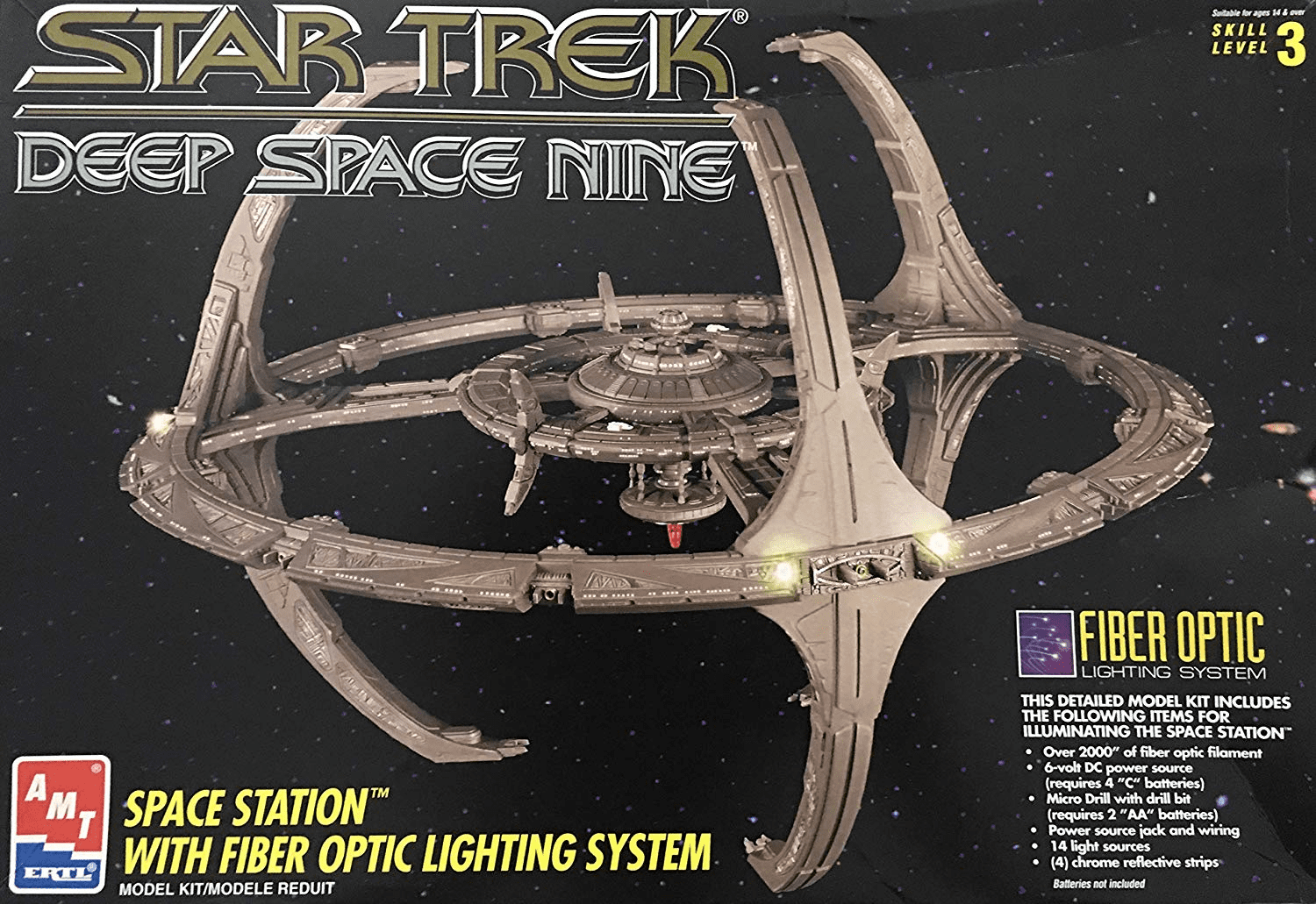 AMT/ERTL Star Trek Deep Space Nine Station Fiber Optics Lighting System ...
