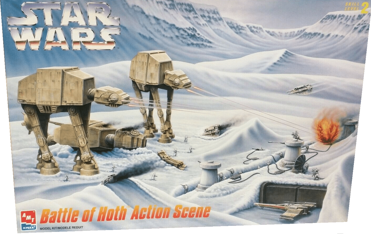 AMT/ERTL Star Wars Battle of Hoth Action Scene Model Kit