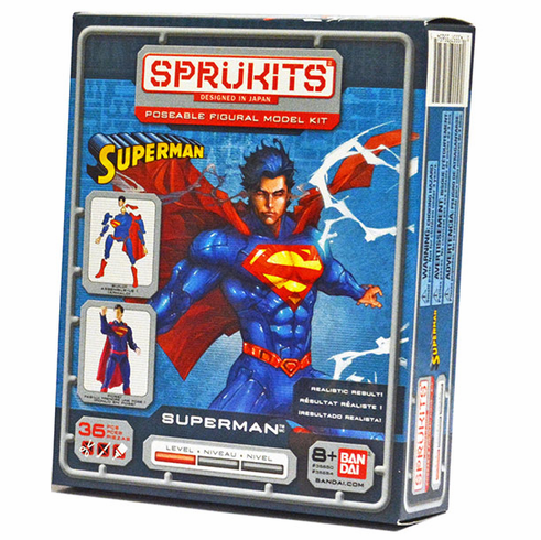 Bandai Sprukit Superman Poseable Figural Model Kit