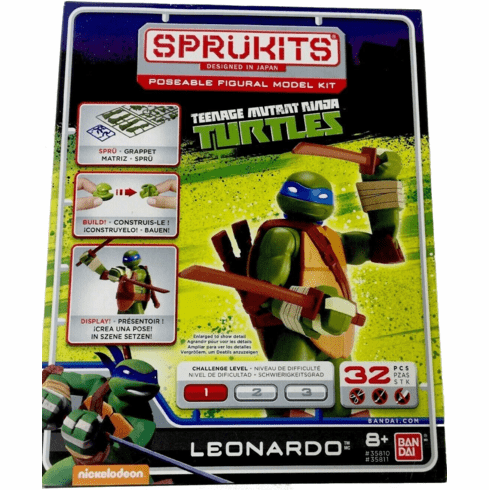 Bandai Sprukits Teenage Mutant Ninja Turtles Leonardo Model Kit