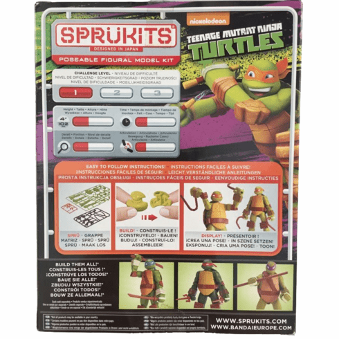 Bandai Sprukits Teenage Mutant Ninja Turtles Michelangelo Model Kit