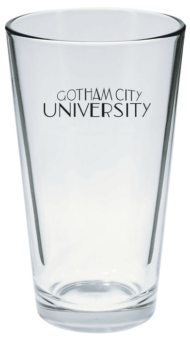 Batman Animated Series Gotham University Pint Glass