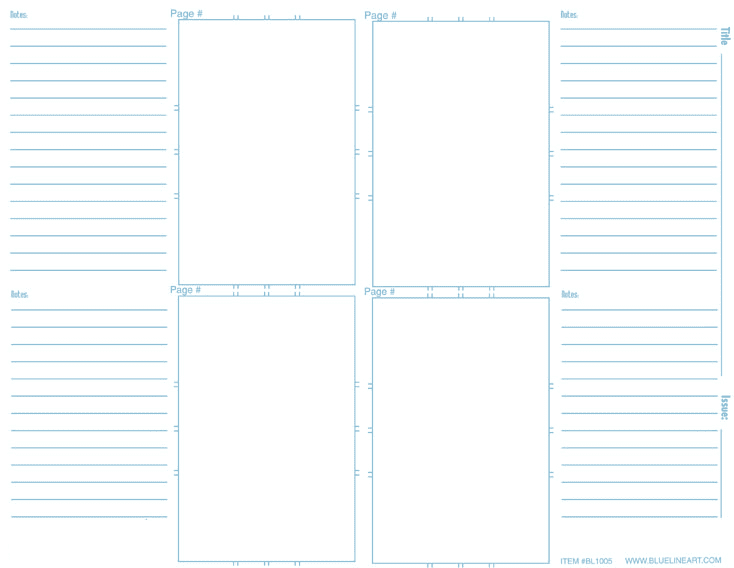 Blue Line Pro Layout Pages Pro Letter Size Sheets