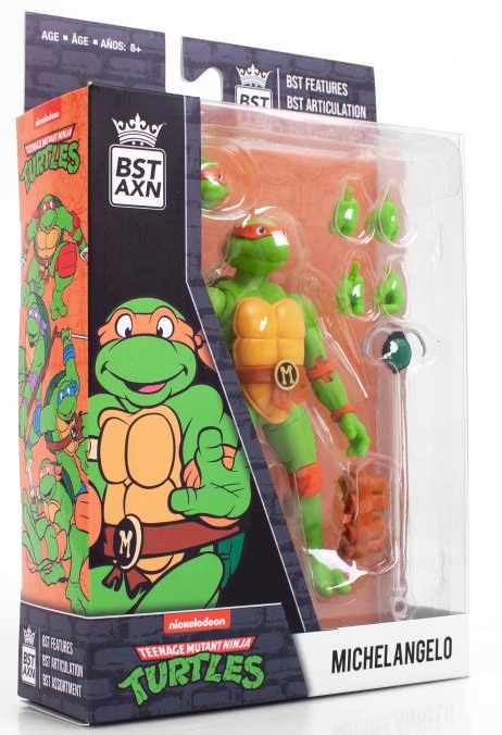 BST AXN Teenage Mutant Ninja Turtles Michelangelo Figure