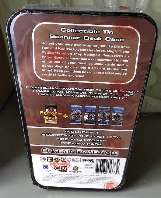 Chaotic Scanner Card Tin