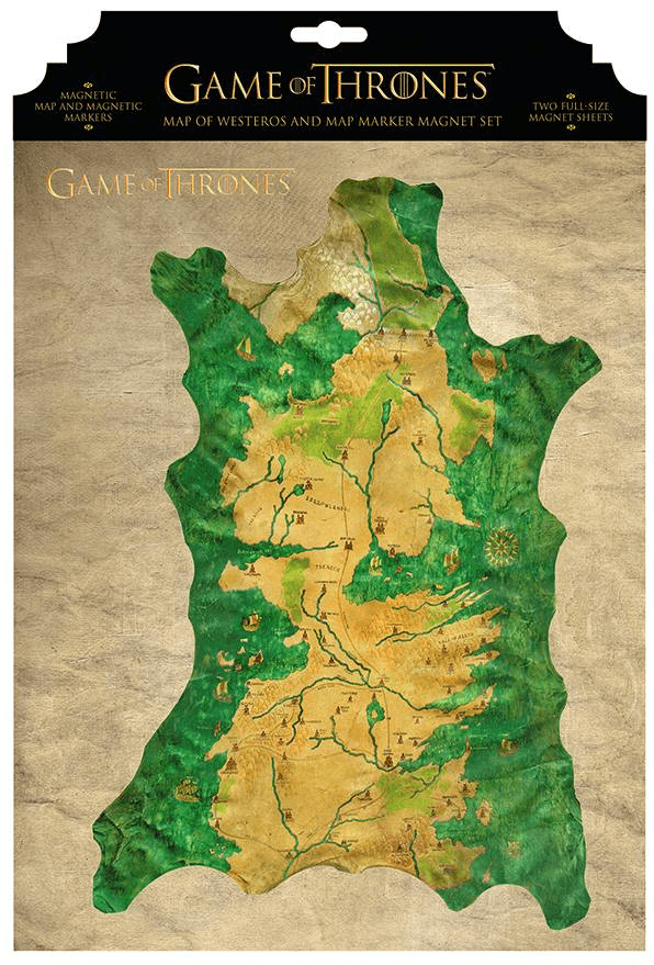 Dark Horse Game of Thrones Westeros Map Magnet Set