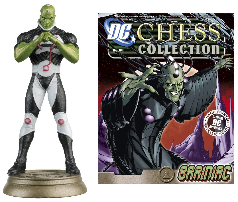 DC Chess Collection Black Pawn Brainiac Magazine #64