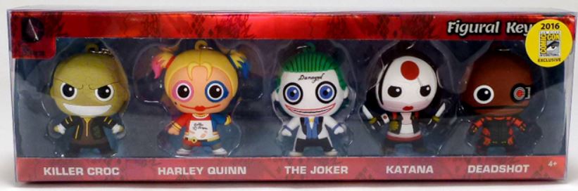 DC Comics 3D Figural Keyring Suicide Squad SDCC Set