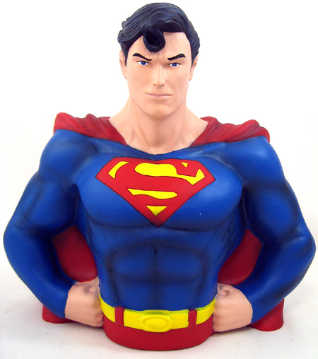DC Comics Superman Bust Coin Bank
