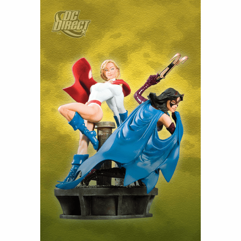 DC Direct Power Girl and Huntress Legacy Statue