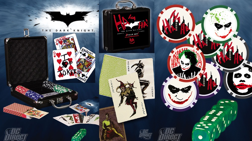 DC Direct The Dark Knight Joker Poker Set