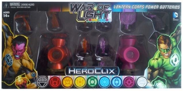 DC Heroclix War of Light Red and Violet Lantern Corps Power Batteries