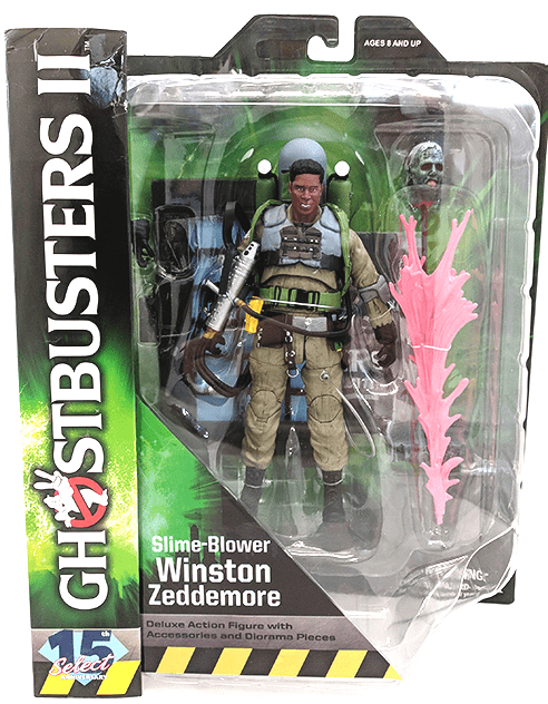 Diamond Select Ghostbusters 2 Slime-Blower Winston Zeddemore Figure