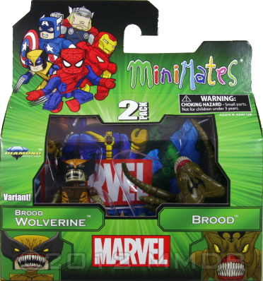 Diamond Select Marvel Minimates Brood Wolverine and Brood Set