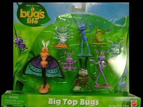 Disney A Bug's Life Big Top Bugs Set