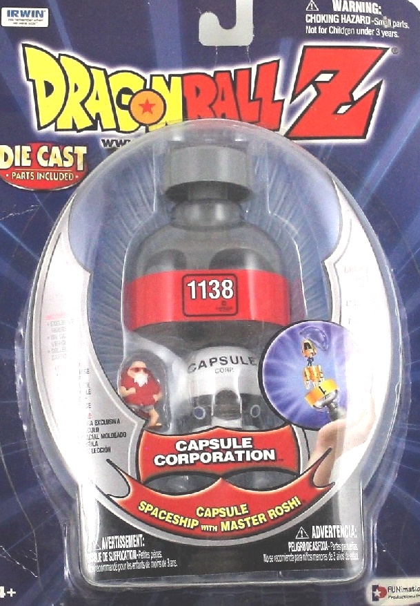 Dragonball Z Capsule Corp. Spaceship with Master Roshi Figure