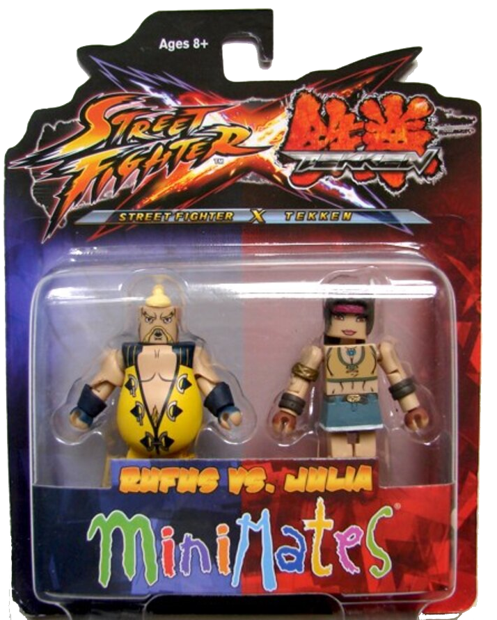 DST Street Fighter X Tekken Rufus vs Julia Minimates Figure Set