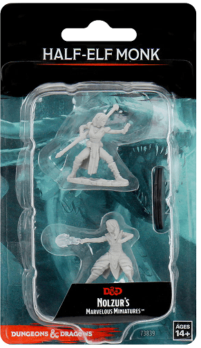 Dungeons and Dragons Nolzur's Marvelous Miniatures Female Half-Elf Monk ...