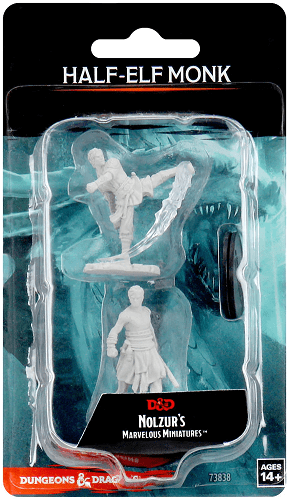 Dungeons and Dragons Nolzur's Marvelous Miniatures Male Half-Elf Monk 2 ...
