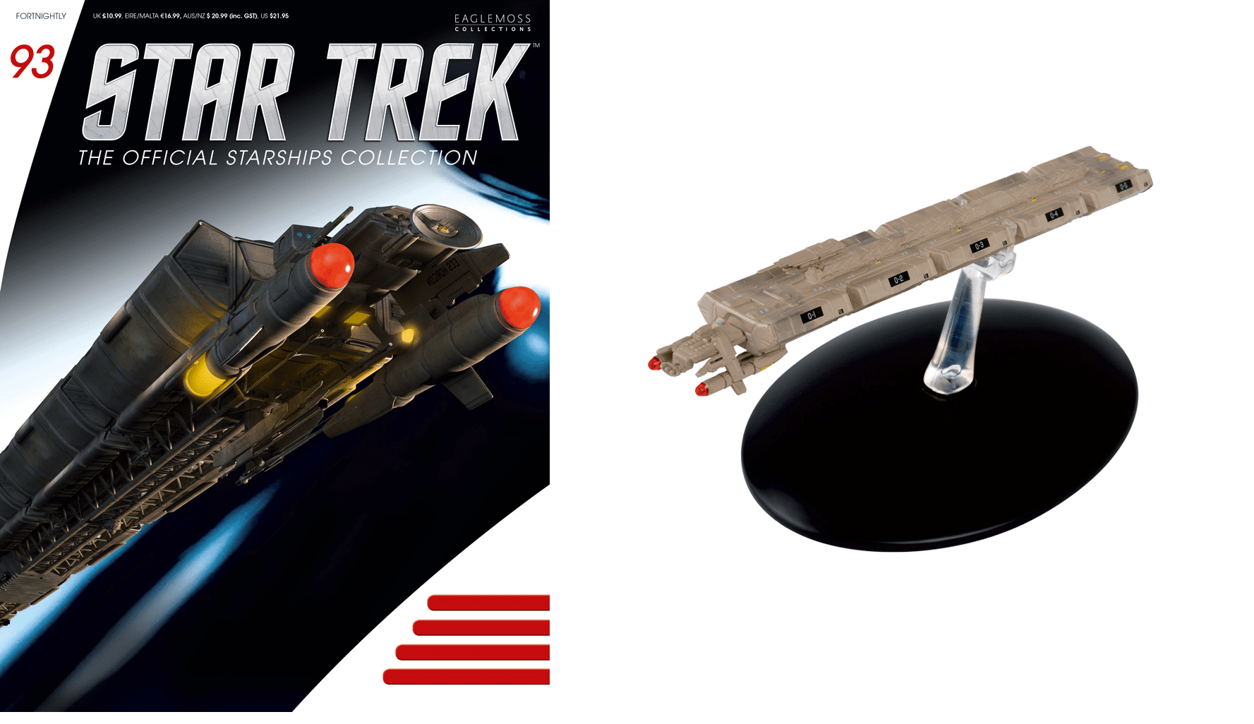 Eaglemoss Star Trek Ship Collection Magazine 93 ECS Horizon Ship