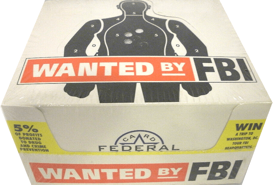 Federal Card Company Wanted by FBI Trading Cards Sealed Box