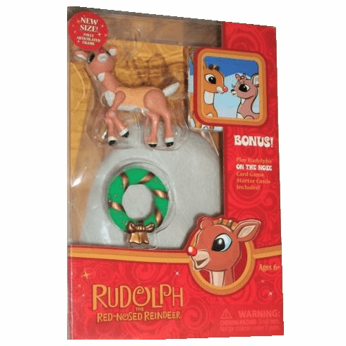 Forever Fun Rudolph the Red-Nosed Reindeer Rudolph with wreath Figure