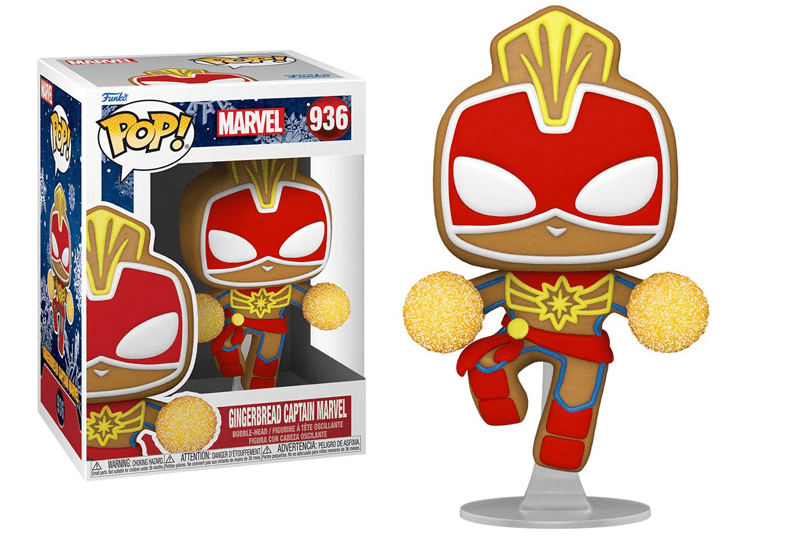 Funko Marvel Pop Vinyl 936 Gingerbread Captain Marvel Figure