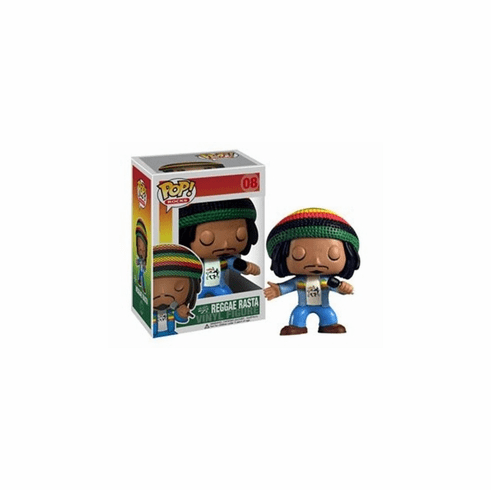 Funko Pop Rock Vinyl 08 Reggae Rasta Bob Marley Figure